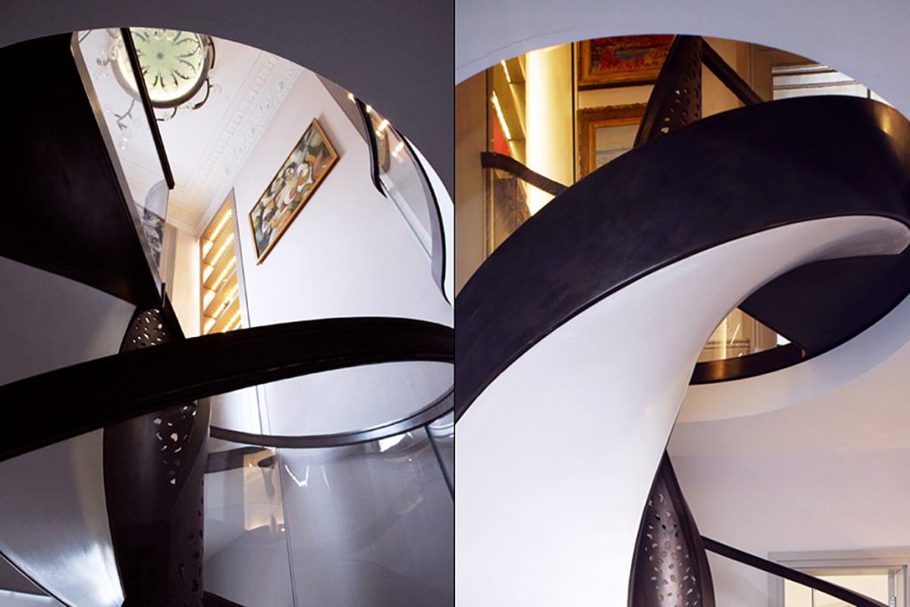 Copper staircase · millimetre