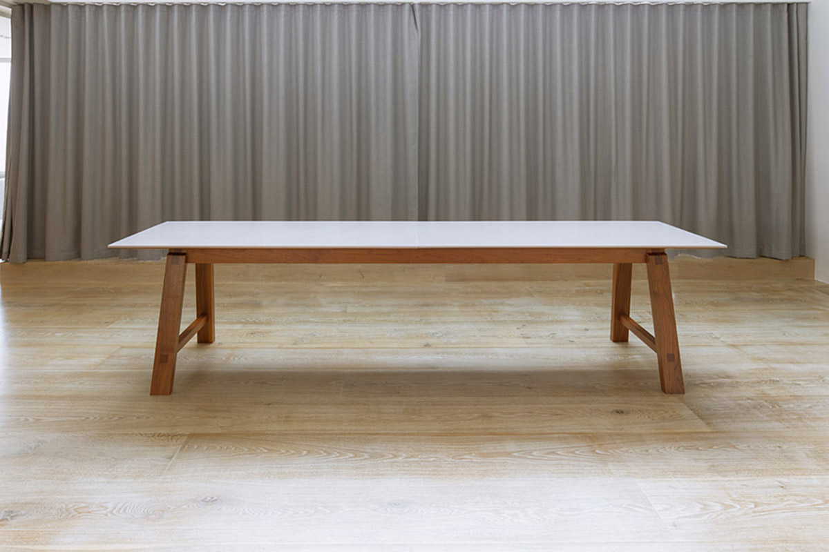 Corian walnut dining table · millimetre