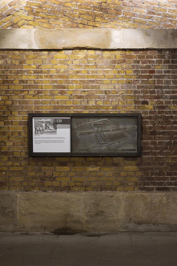 London Bridge Heritage Plaques · millimetre