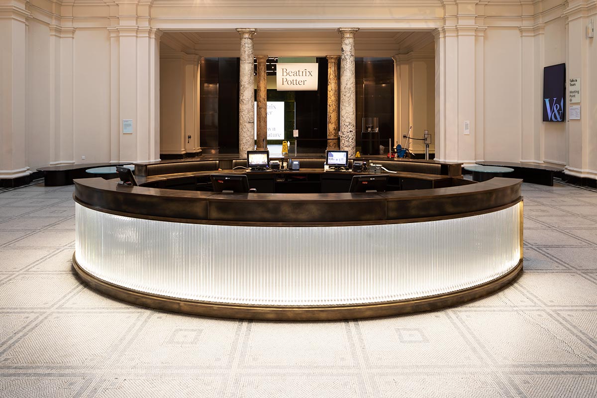 V&A Reception Desk · millimetre