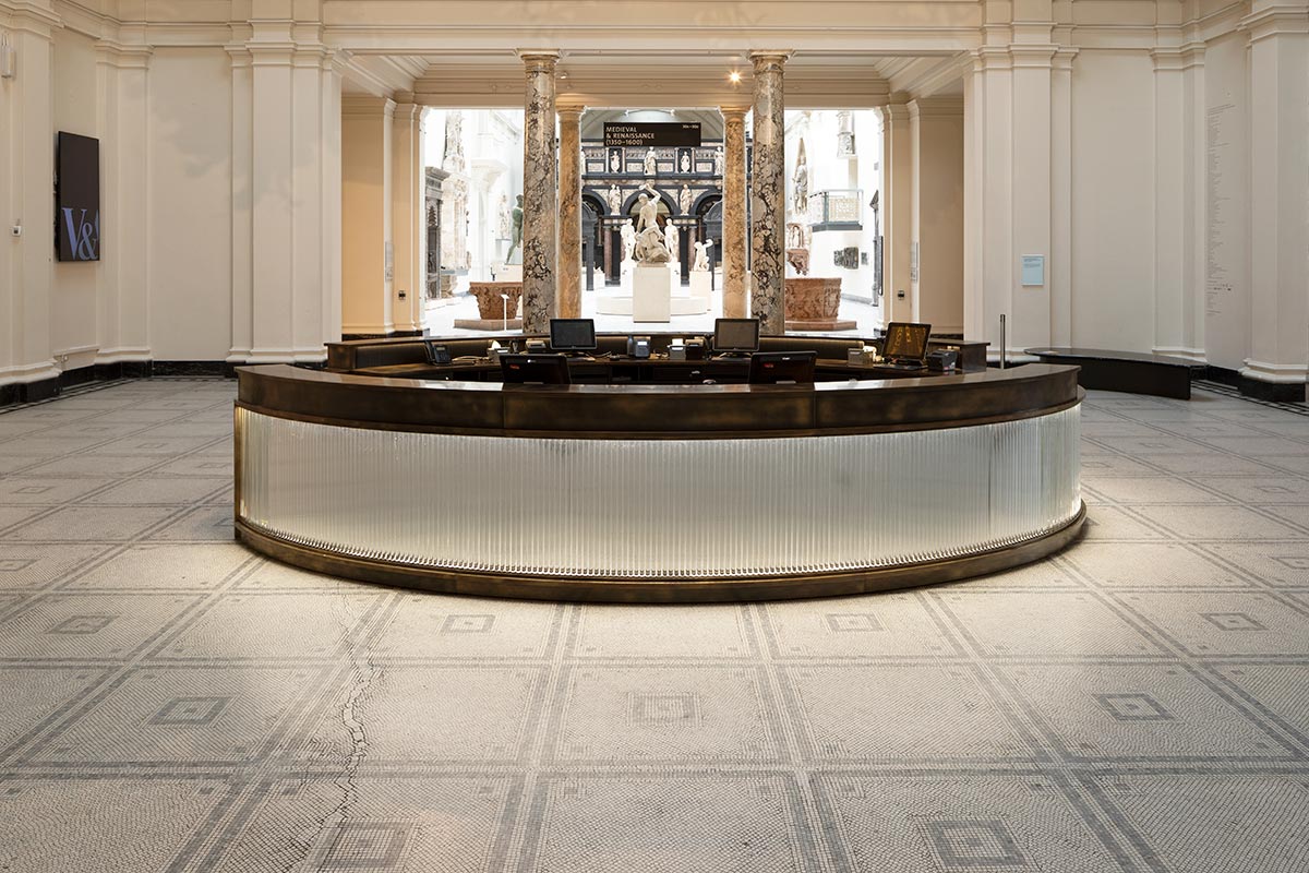 V&A Reception Desk · millimetre