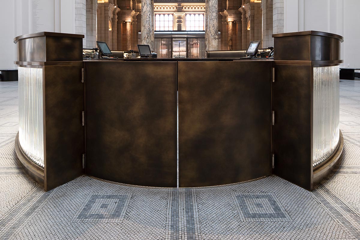 V&A Reception Desk · millimetre