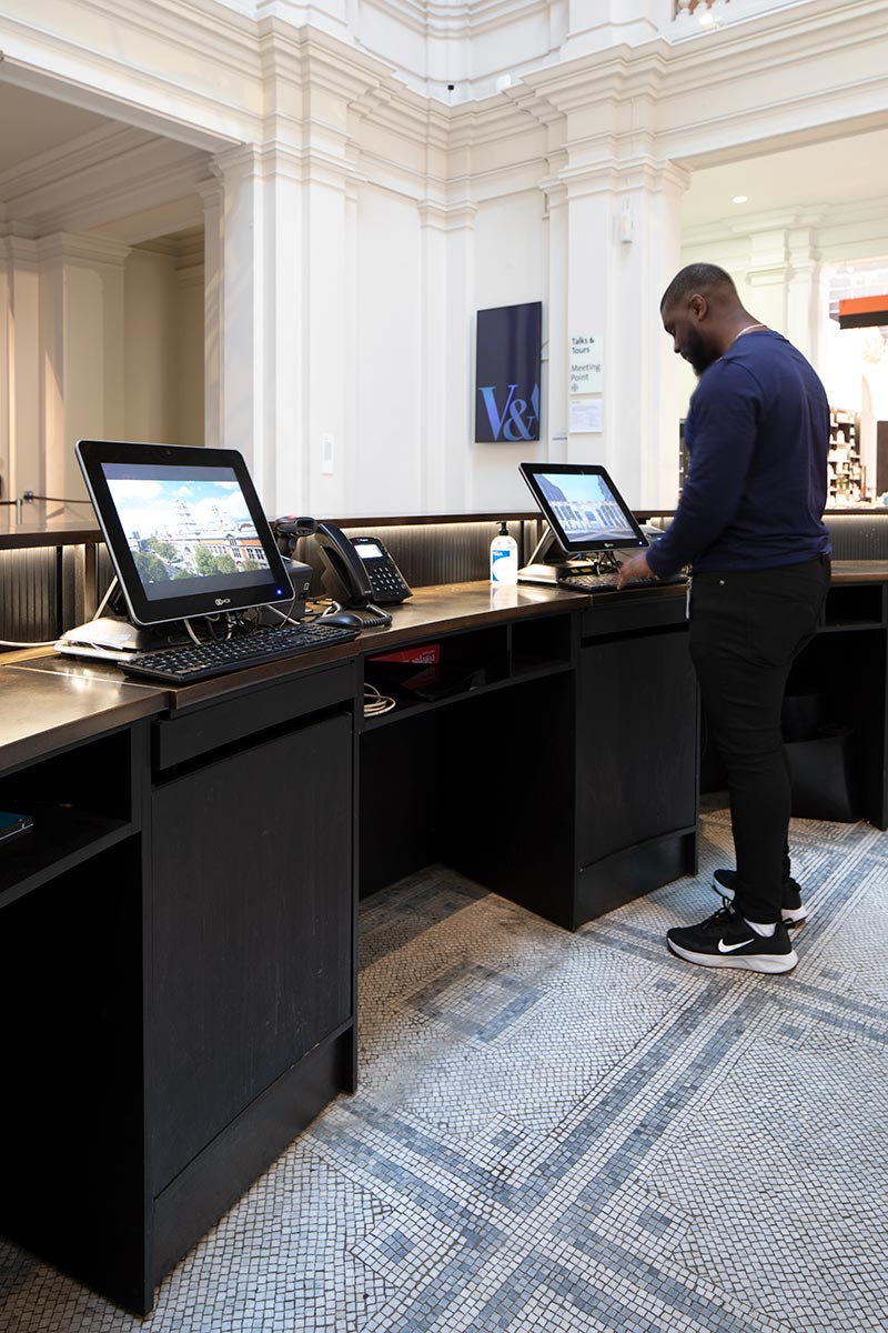 V&A Reception Desk · millimetre