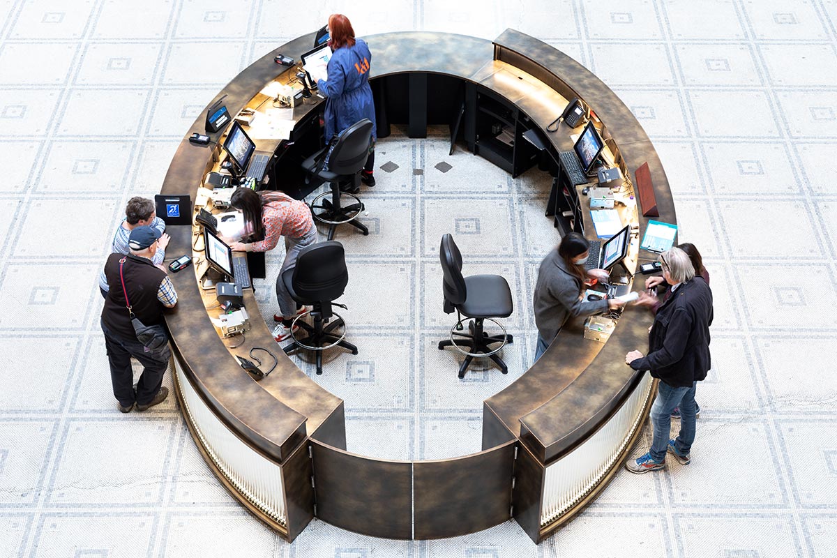 V&A Reception Desk · millimetre